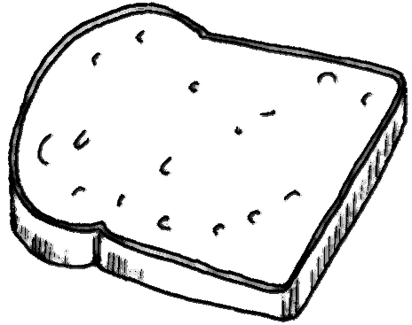 Slice Of Bread Outline