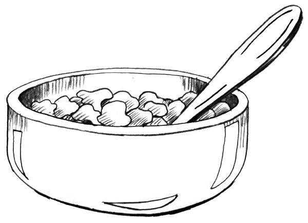 Bowl Of Cereal Drawing
