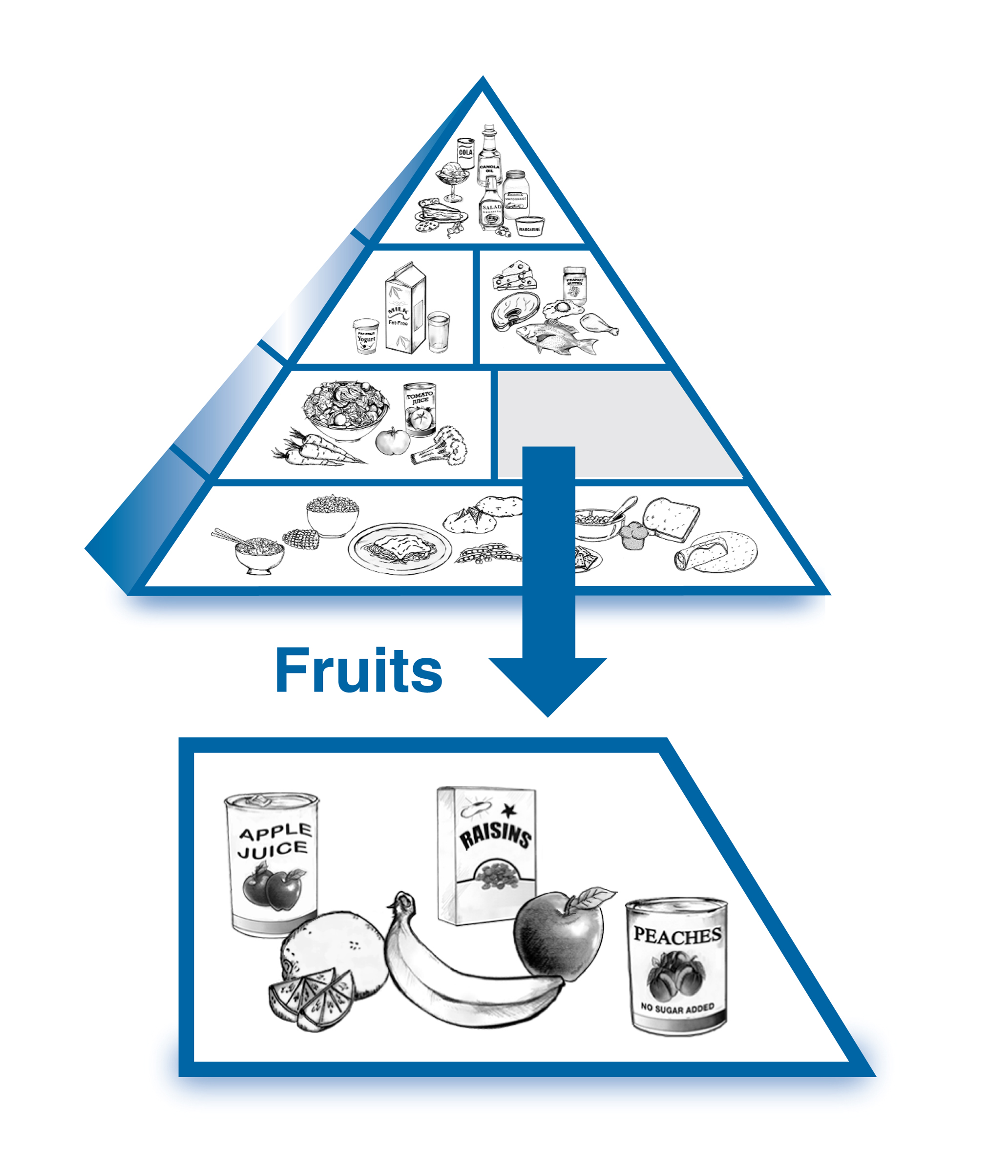 Food Pyramid Drawing For Kids